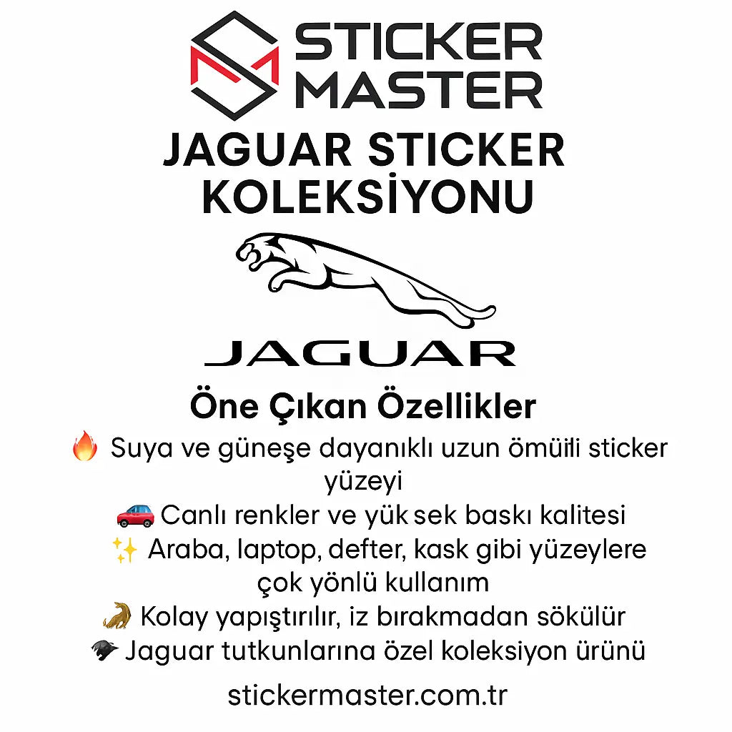 Jaguar Sticker Modelleri - İngiliz Tarzı ve Leaper Logo – Sticker Master