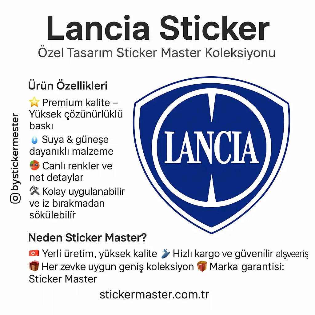 Lancia Sticker Modelleri - Martini Yarış Şeritleri ve HF Logo – Sticker ...