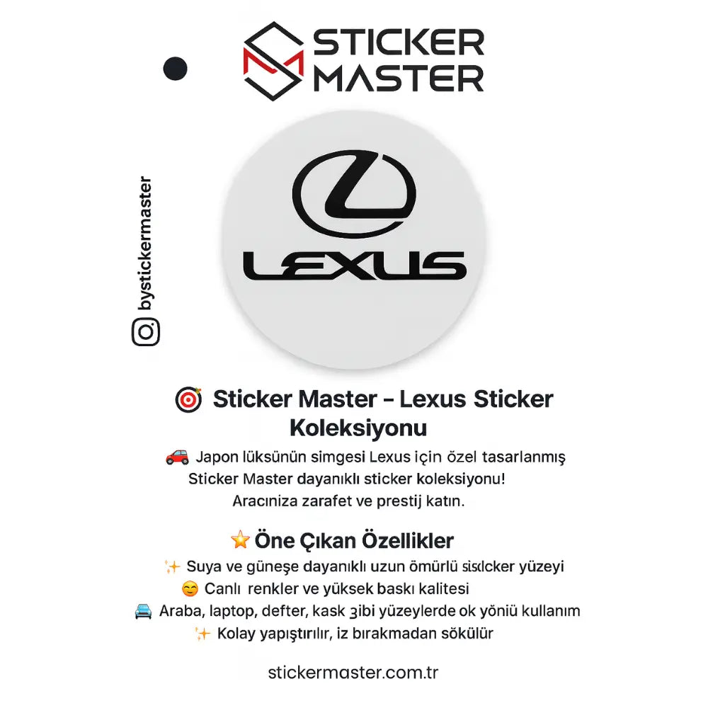 Lexus Sticker Modelleri - F-Sport Ruhu ve Japon Lüksü – Sticker Master