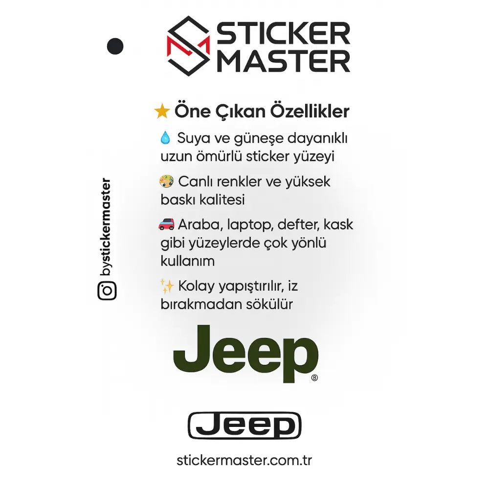 Jeep Sticker Modelleri - Off-Road Tarzı ve Askeri Yıldızlar – Sticker ...
