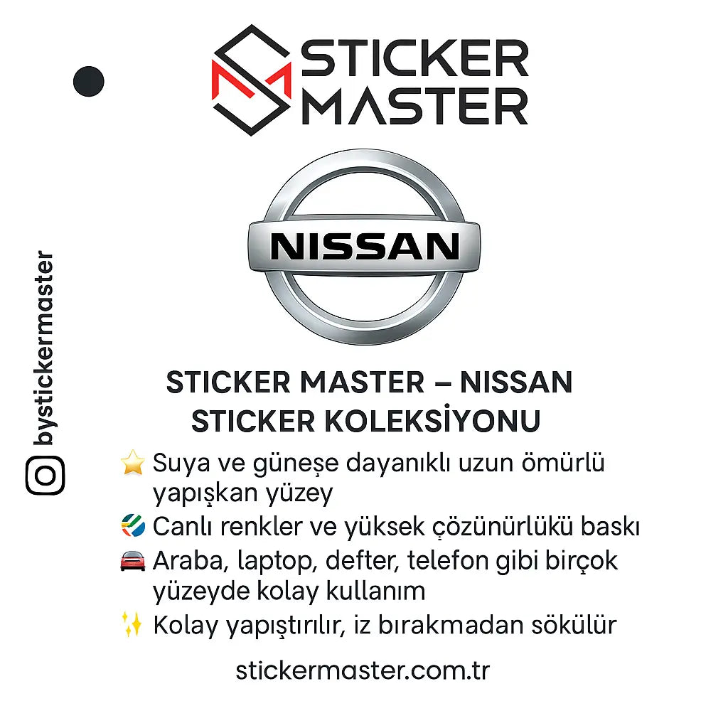 Nissan Sticker Koleksiyonu–Dayanıklı Araba Etiket Seti|Sticker Master