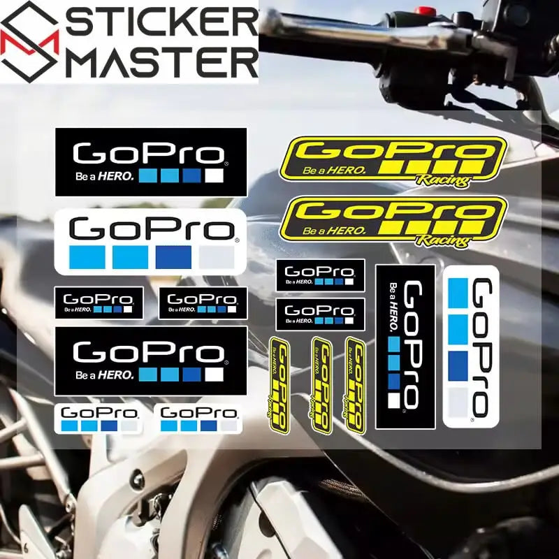 GoPro Sticker Seti - Be a HERO Yarış ve Kask Logoları – Sticker Master