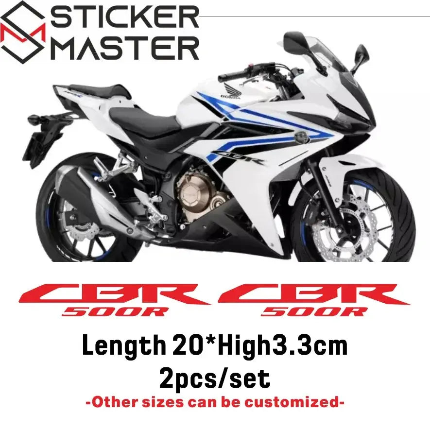 Honda CBR500R Sticker - 2'li Depo ve Yan Kapak Etiketi – Sticker Master