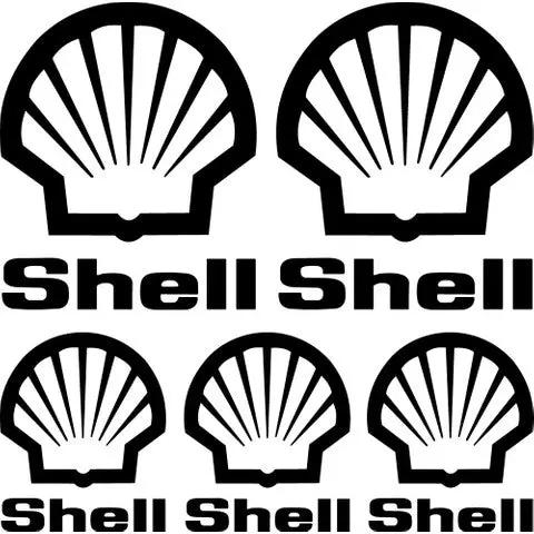 Shell Logo Sticker Set Sponsor Labels - Sticker Master