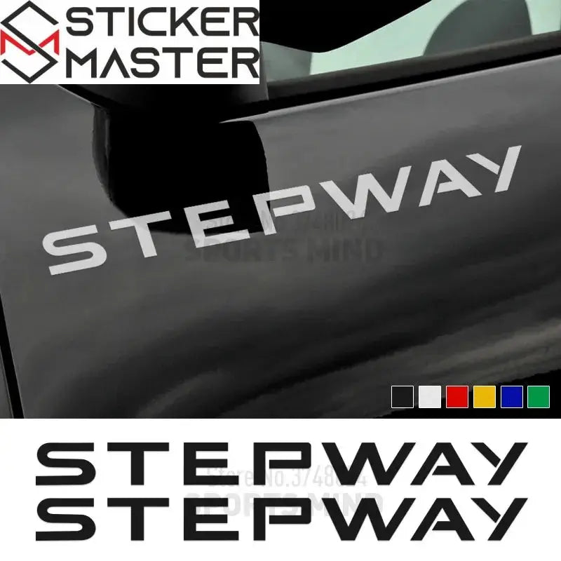 Stepway Sticker Seti Yan Kapı ve Kaput Yazısı - Sticker Master