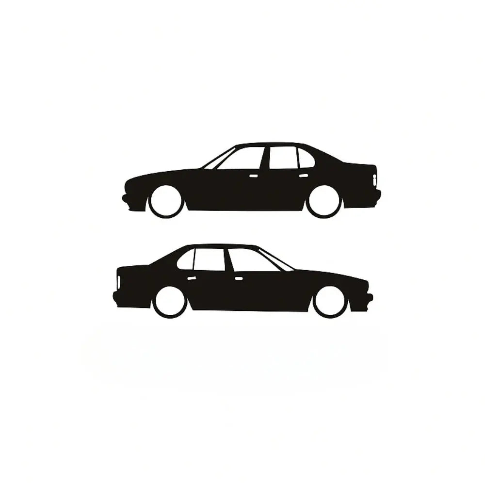 BMW E34 Sticker 2 Adet 15 cm Araç Etiket | Sticker Master