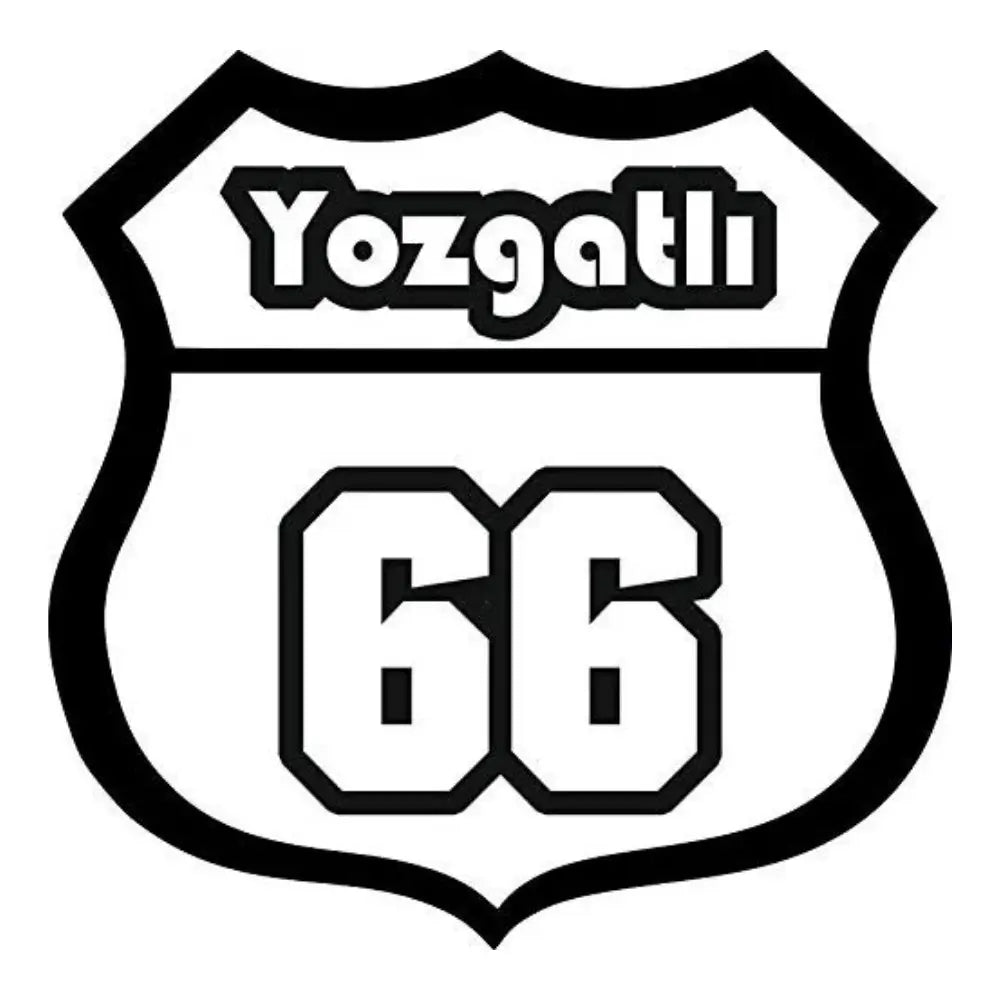 Yozgatlı 66 Plaka Sticker Araç Etiketi 12 cm - Sticker Master